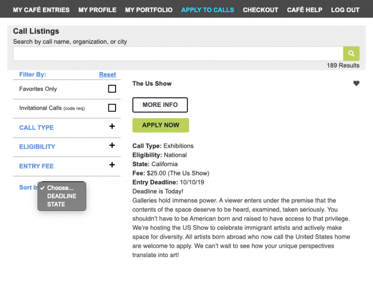 How to Apply for Artists | CaFÉ™ - CallForEntry.org