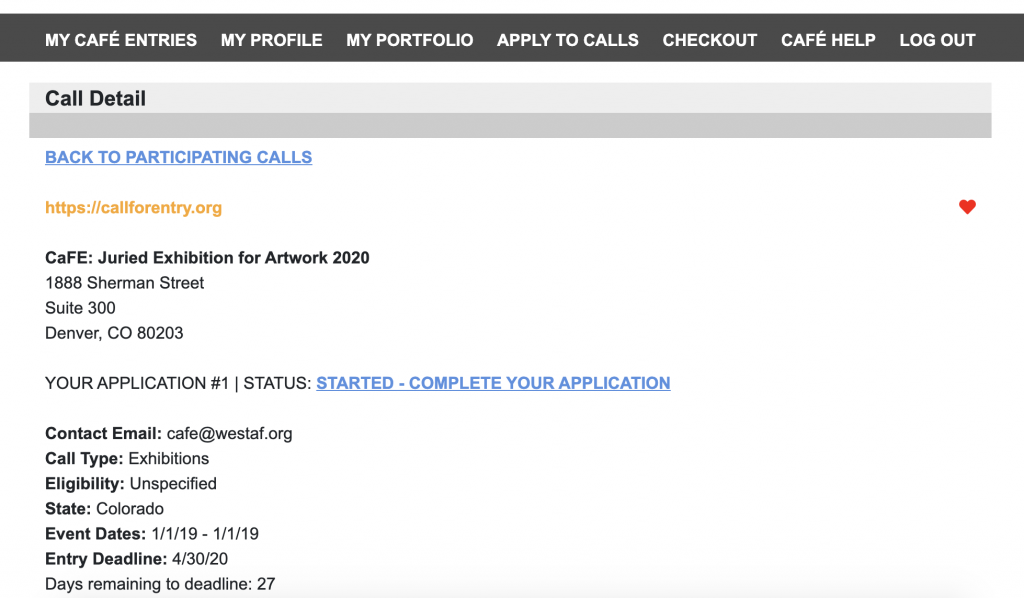 New Features and Fixes - CaFÉ™ - CallForEntry.org