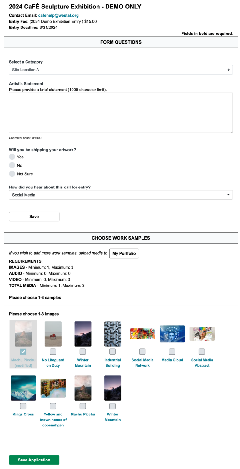 How to Apply for Artists | CaFÉ™ - CallForEntry.org